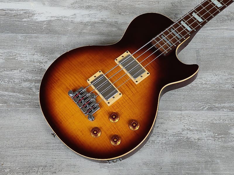 1998 Epiphone Limited Edition Les Paul Standard Bass (Brown | Reverb