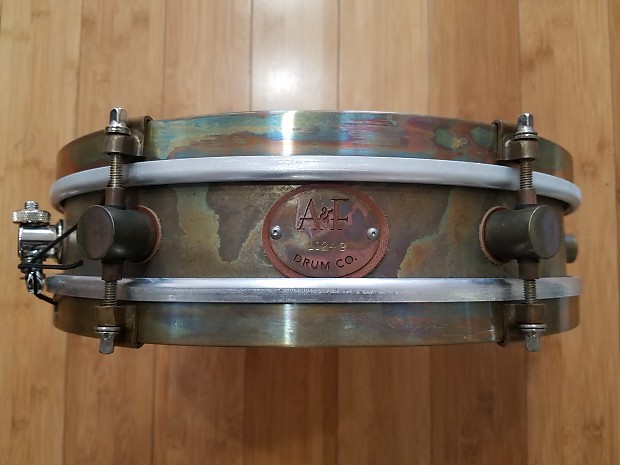 Snares - A&F Drum Co. 3x13 "Rude Boy" Raw Brass Snare Drum | Reverb