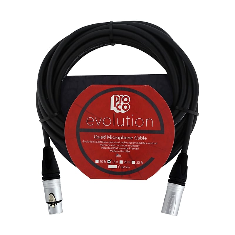 Pro Co Evolution Microphone Cable - 15 ft. | Reverb