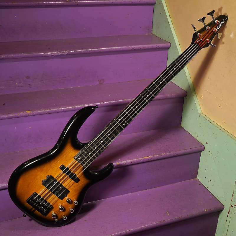 2000s Carvin LB75 5-String Electric Bass Guitar (VIDEO! Fresh | Reverb