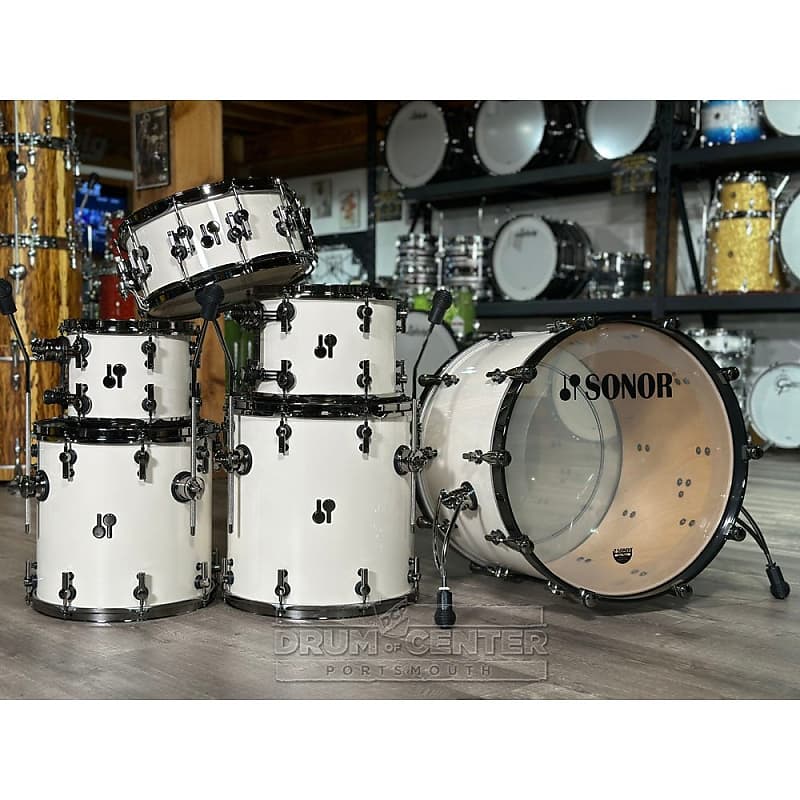 Sonor SQ2 Birch 6pc Drum Set Cream Lacquer | Reverb