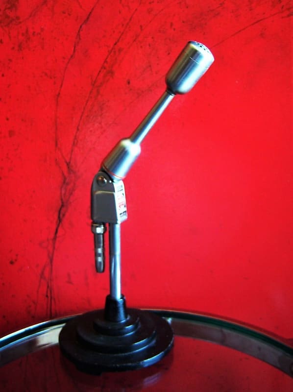Vintage 1950's Turner 95D dynamic microphone Satin Chrome | Reverb