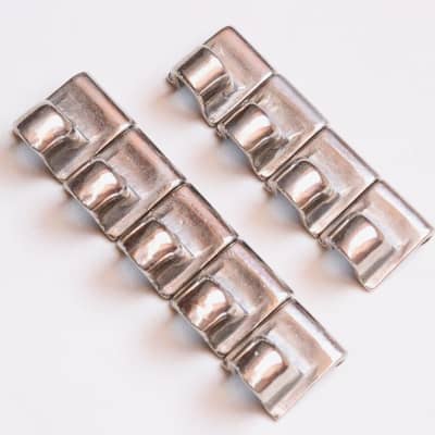 (8) Leedy Hoop Clips, Nickel Plated Brass / 1930s-40s | Reverb