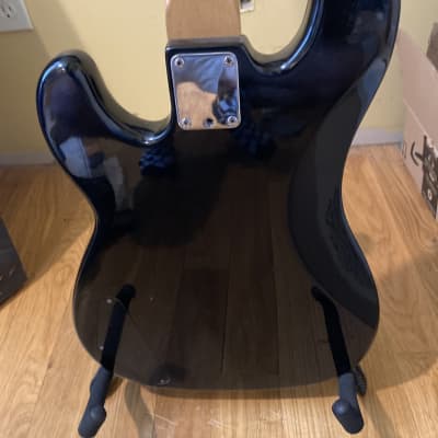 Dean 88-Bass 1980s Black with white artwork | Reverb