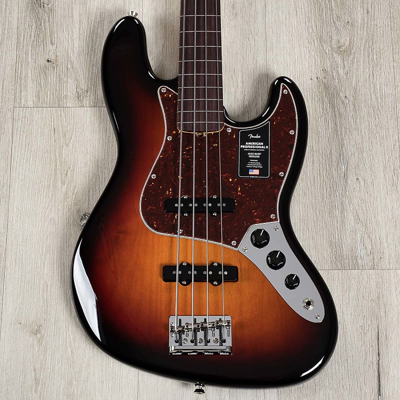 Fender American Professional II Jazz Bass Fretless, Rosewood | Reverb