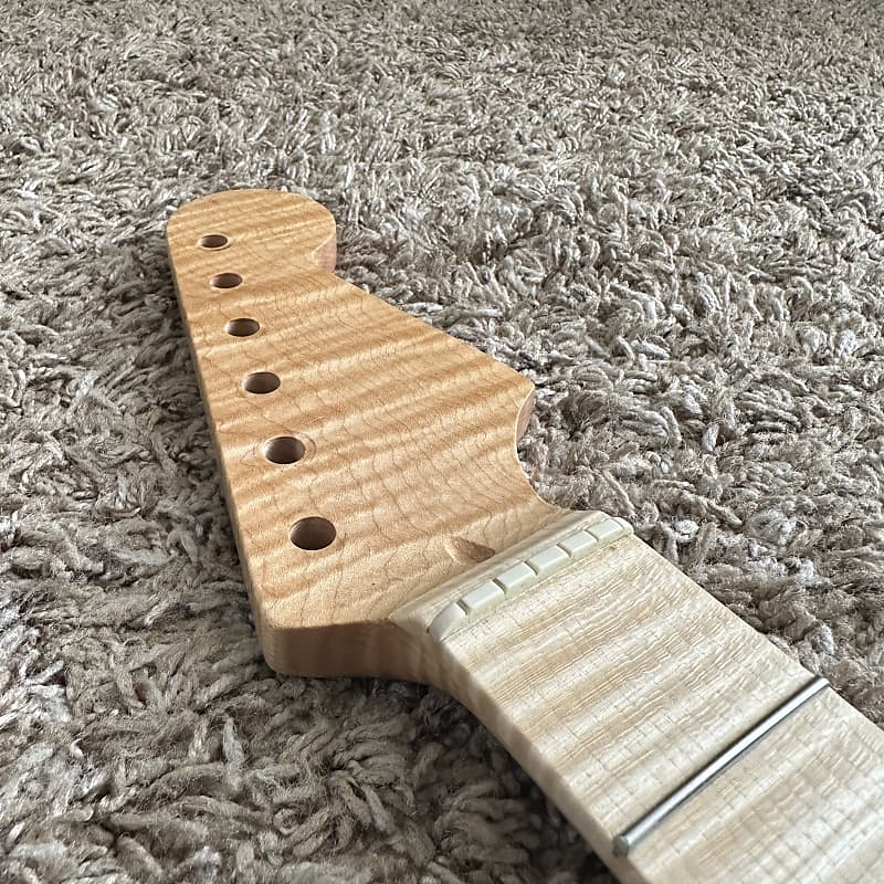 Musikraft Custom Neck 5A Flame Maple 2023 - Short Scale - | Reverb