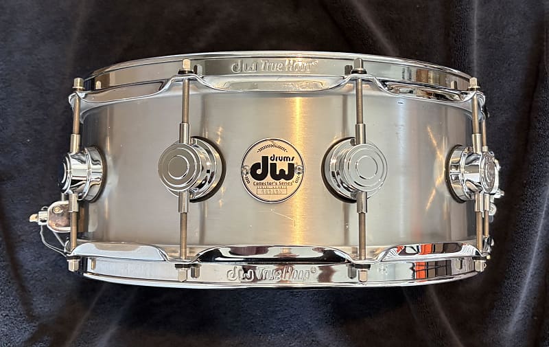 DW Collectors Thin Aluminum 5.5 by 14" 10-lug Snare Drum | Reverb