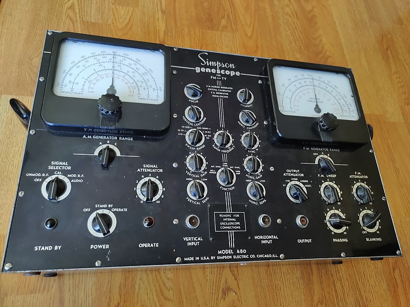 Simpson Genescope 480 - oscilloscope & signal | Reverb Canada