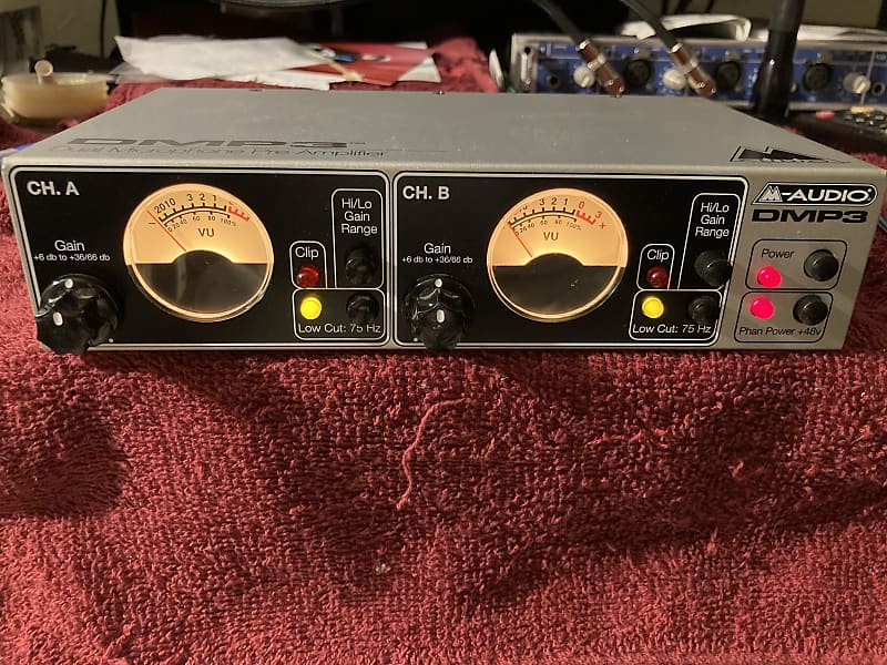 Totally modded M-audio DMP3. 2 Channel Mic/DI preamp. From | Reverb