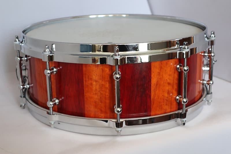 JT Custom Drums 14x5" Solid Padauk Stave Snare 2022 Natural | Reverb