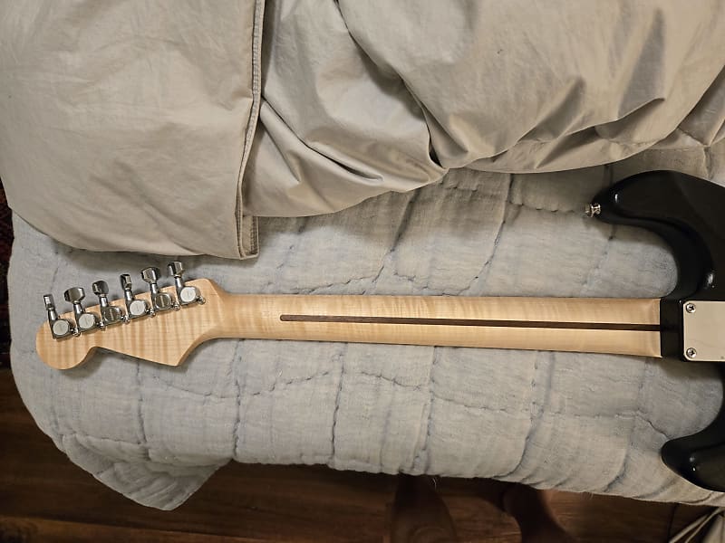 2025 Warmoth Stratocaster Neck ULTRA High Grade Flame Maple, | Reverb