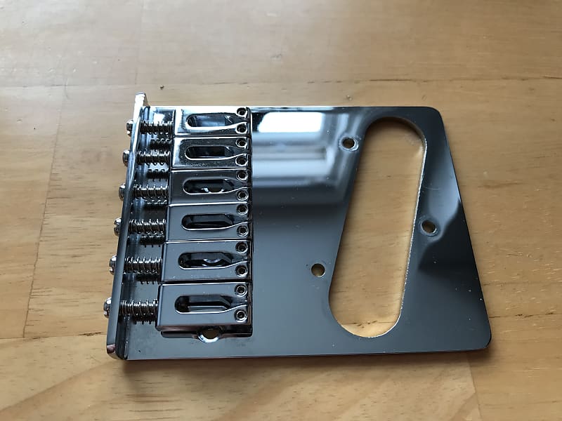 Fender Telecaster Player Bridge Chrome 6 saddles | Reverb