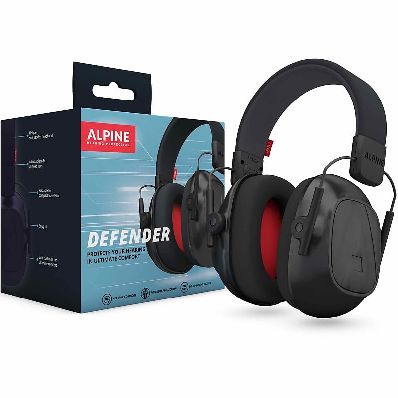 Alpine DEFENDER - Casque auditif premium multi-usage - Noir | Reverb