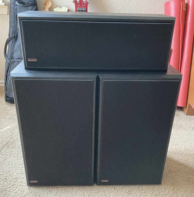 Pinnacle Speakers AC 650 & AC Center Channel 1996 Black | Reverb