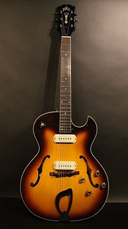 1962 Guild T-100 DP in sunburst finish with original | Reverb