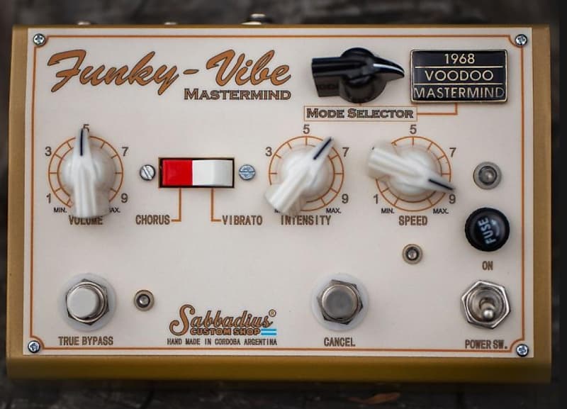 Sabbadius Funky-Vibe Mastermind 2021 White/Gold | Reverb