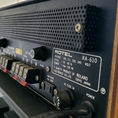 Vintage Stereo Integrated Amplifier Rotel RA-610 | Reverb