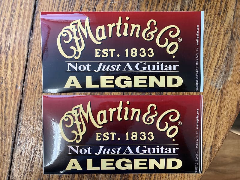 Martin Guitar Decals, Stickers, Two-(2), 90's-2000's | Reverb