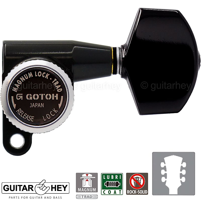 NEW Gotoh SG360-01 MGT Locking Mini M6 Stye Tuners w/ LARGE | Reverb