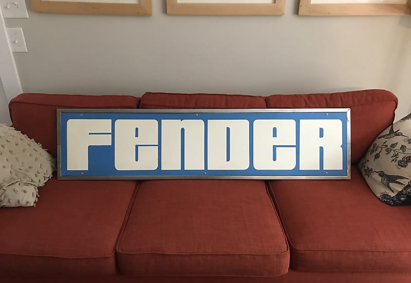 Fender Strings 'N Things Dealer Display Sign 1970s | Reverb
