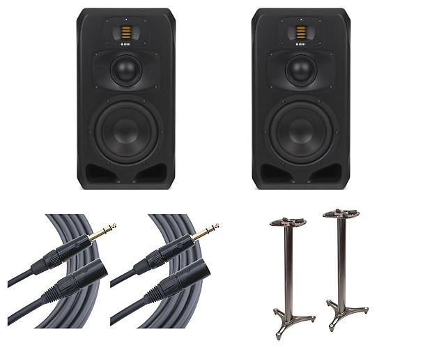2x ADAM S3V + Ultimate Stands + Mogami Cables | Reverb