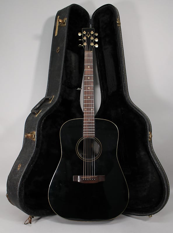 1979 Daion "The '79" Dreadnought Black Gloss Finish Made In | Reverb