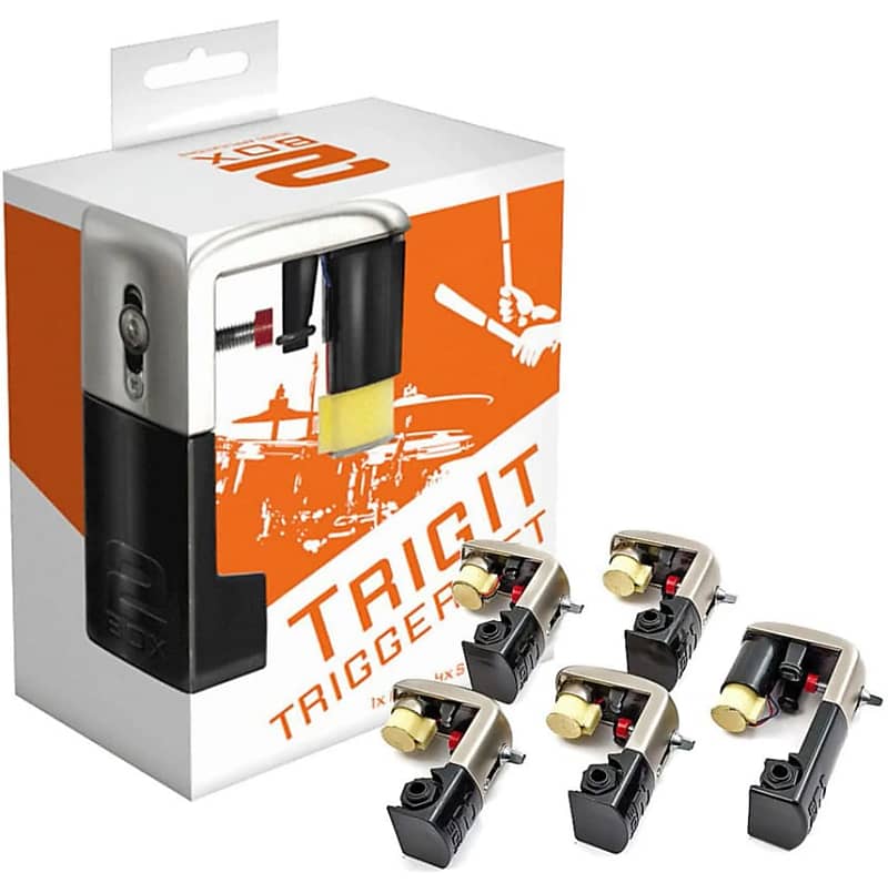 2Box TrigIt Drum Trigger Set (Kick, Snare + 3 Toms) - NEW - | Reverb