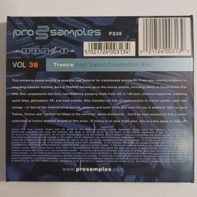 Pro Samples Volume 38 Trance From Trance Construction Kits | Reverb UK