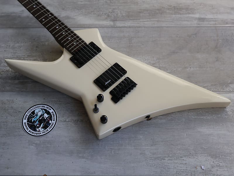 1984 Westone Raider I LH Left Handed Explorer (Black/White) | Reverb