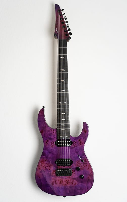 Legator Ninja 7 String Super Shred Guitar - Magenta Burl | Reverb