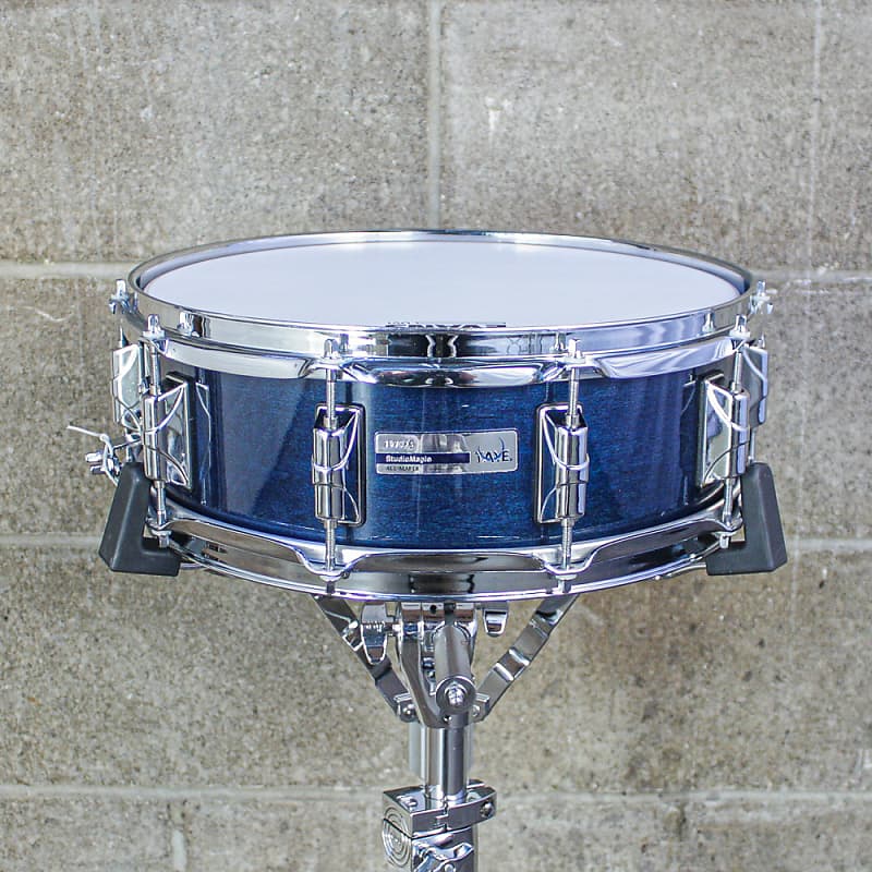 Taye Studio Maple 5" x 14" Indigo Blue Snare Drum | Reverb UK