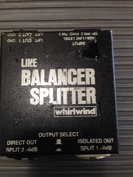 Whirlwind line balance splitter | Reverb