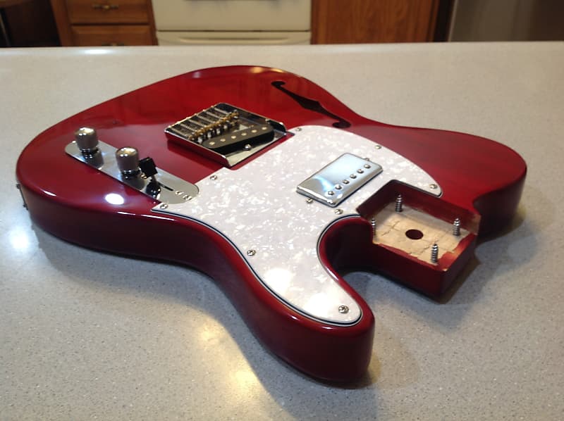 Telecaster Semi-Hollow Body Tele Loaded Bridge and Pickguard | Reverb