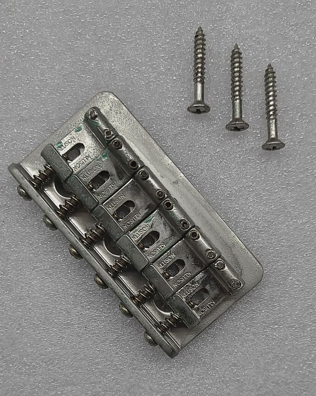 Aged Relic Nickel Kluson® Replacement Hardtail Bridge For | Reverb