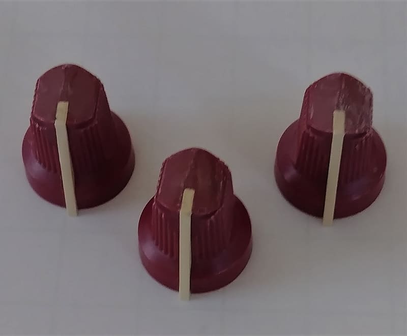 Fender Pointer Knob /Red / Lot of Three | Reverb