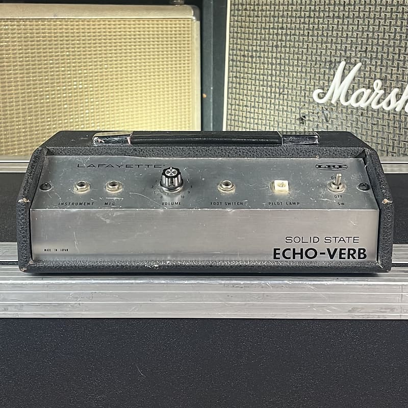1960s Lafayette Echo Verb Vintage Solid State Reverb Guitar | Reverb