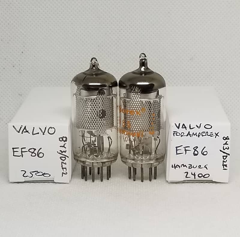 Valvo Made For Amperex Very Well Matched (4.0%) Pair 6267 NOS | Reverb