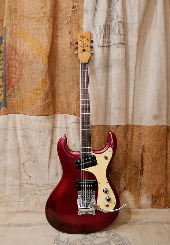 Mosrite Ventures 1965 - Candy Apple Red | Reverb