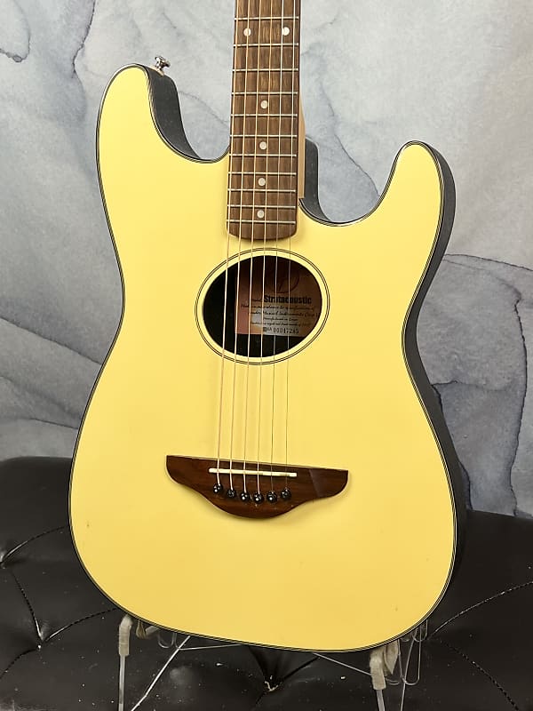 1990s Fender Stratacoustic Natural Finish Made in Korea MIK | Reverb