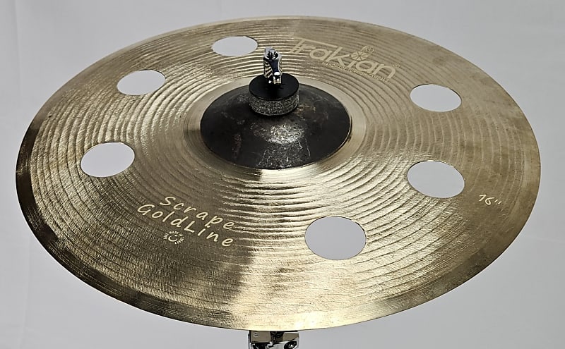 Trakian Scrape Gold Line Raw Bell Series Hollow Crash 16" | Reverb