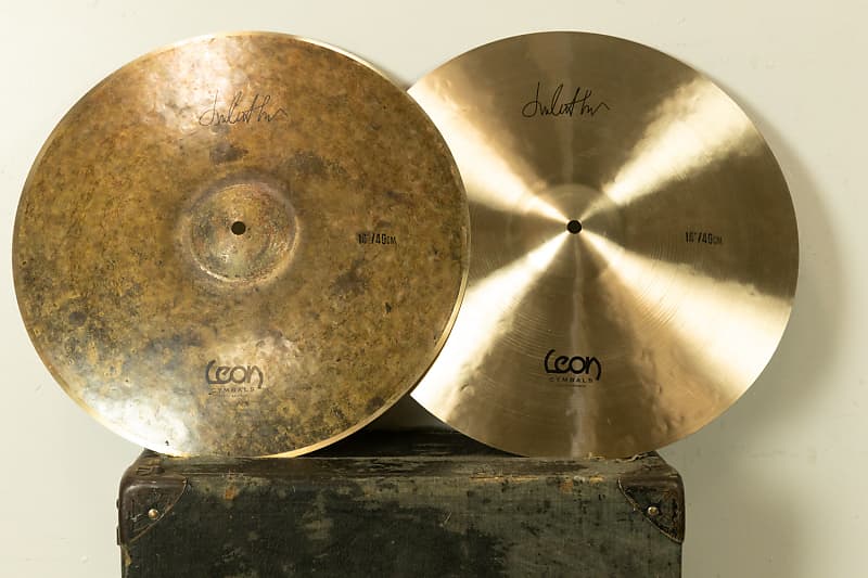 Leon 16" Hybrid Crisp Hi Hat Cymbals 1100g 1235g | Reverb