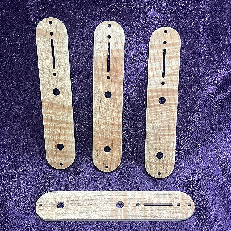 Flame Maple Tele Control Plates | Reverb