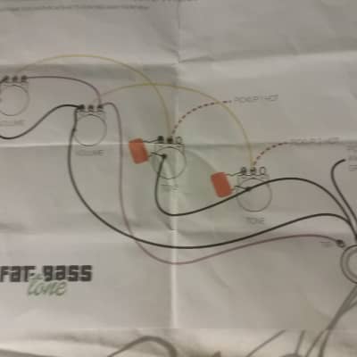 Fender Pre Wired Passive Bass controls 2000's - Natural | Reverb