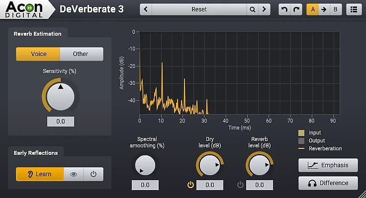 Acon Digital DeVerberate 3 (Download) Reverb Reduction Plugin | Reverb