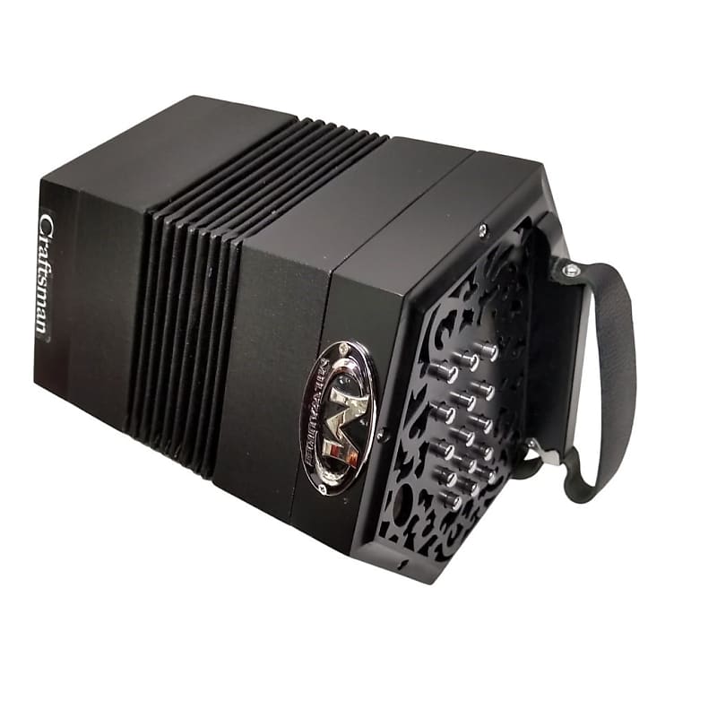 Milwaukee Craftsman 30 Key Anglo Concertina Black/Chrome | Reverb UK