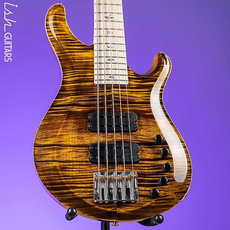 PRS Grainger 5-String Bass 10-Top Tiger Eye | Reverb