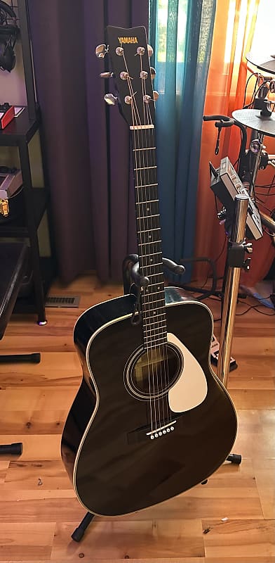 RARE Yamaha FG335 II BK 1980’s Acoustic Guitar - Black | Reverb