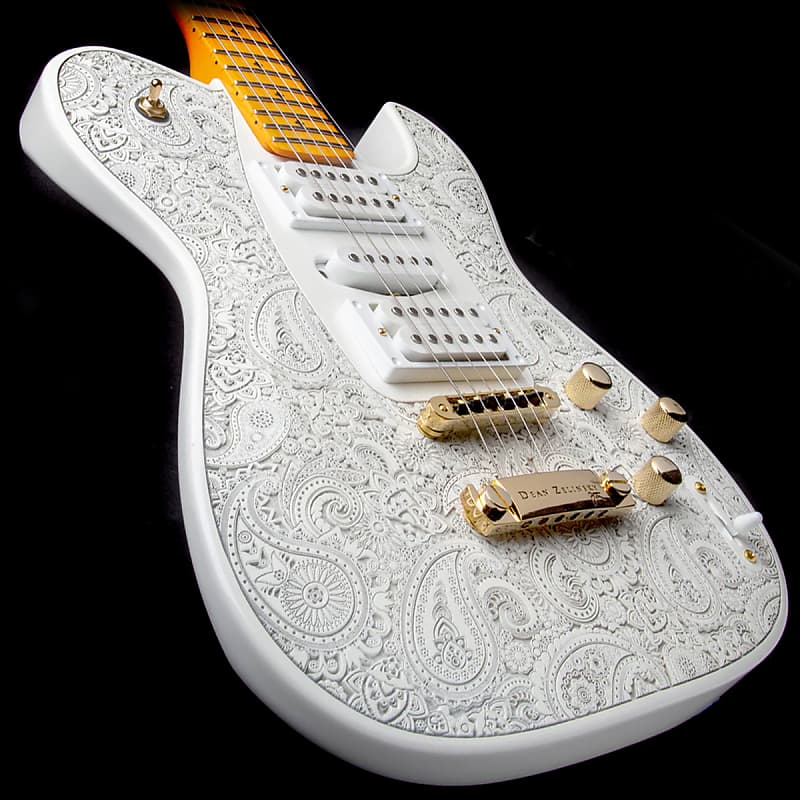 Dean Zelinsky Dellatera ATW Deluxe Piezo - White Engraved | Reverb