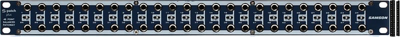 Samson S-Patch Plus 48-point Balanced Patchbay Bundle with | Reverb