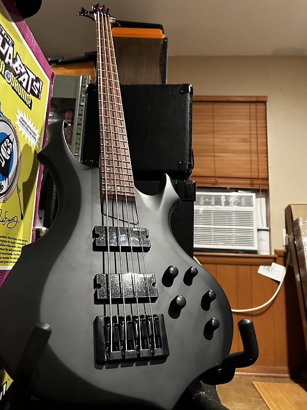 *Open Box* ESP LTD F-204 - Satin Black - 4-String Active | Reverb